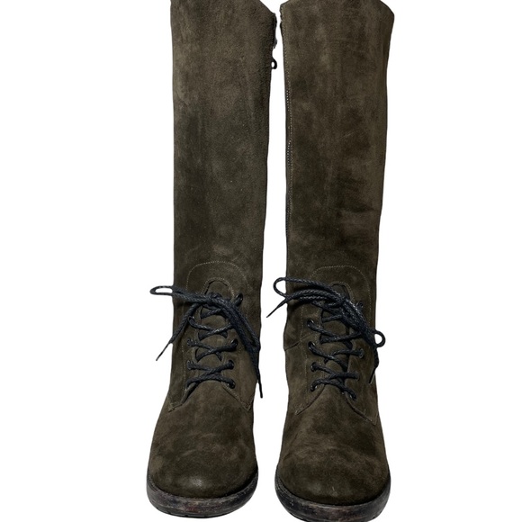 Frye | Shoes | Frye Natalie Knee High Combat Boot Soft Suede 85 B ...